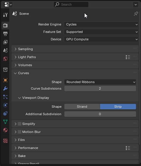 I Cant Find The Hair Option In My Render Properties Blender Stack