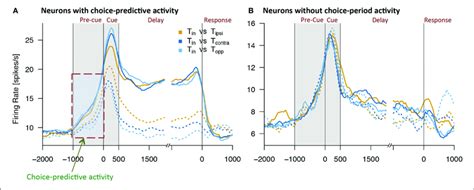 Examples Of Activities Observed In Two Groups Of Prefrontal Neurons Download Scientific