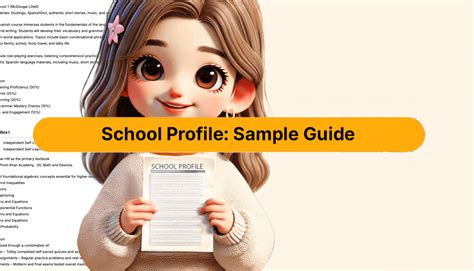 Homeschool School Profile Sample Guide