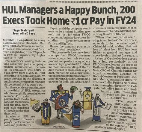 Amol Shirodkar On Linkedin Rather Than Focussing On No Of Hul Executives Drawing 1cr Plus