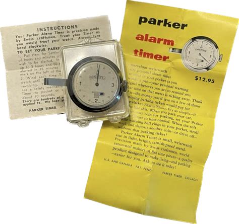 Parker Alarm Timer 1950s — The Parking Podcast