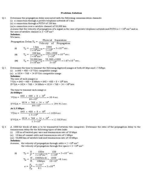 problem solution pdf signal to noise ratio bandwidth signal