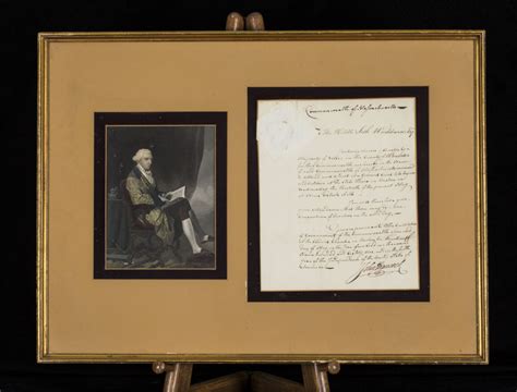 John Hancock Document Signed 1781 Raab Collection