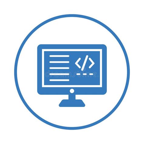 Programmer Icon Vector Isolated On White Background Logo Concept Of