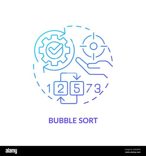 Bubble Sort Image Stock Vector Images Alamy