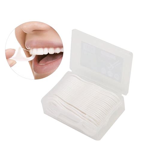 Floss Picks 50pcs Floss Disposable Toothpick Tooth Oral Hygiene Care