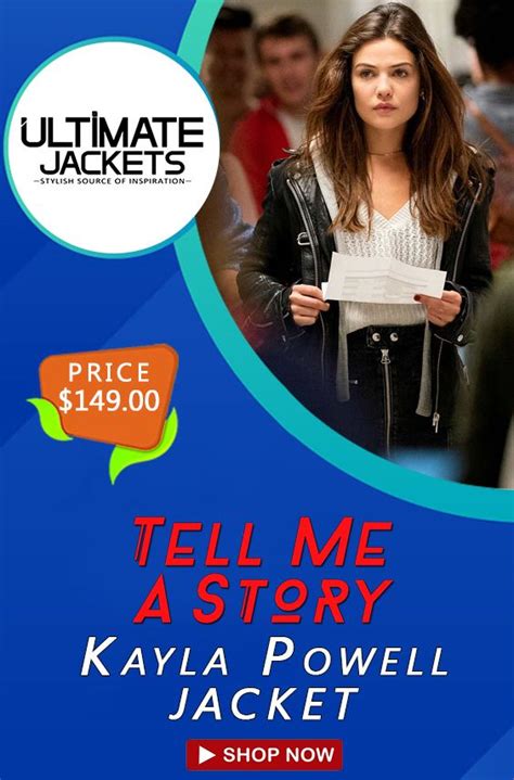 Tell Me A Story Kayla Powell Jacket Danielle Campbell Jacket 40