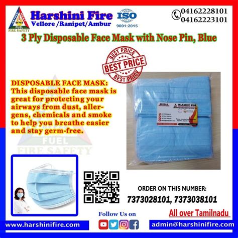 3 Ply Ear Loop Masks At Rs 1 Piece Earloop Masks In Vellore Id