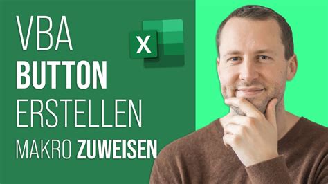 Excel Vba Button Erstellen Und Makro Zuweisen Youtube