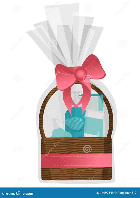 Panier De Cadeau Illustration Stock Illustration Du Toiletries 14992649
