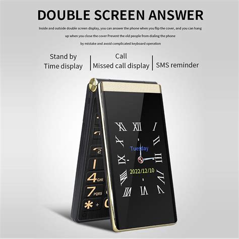 Купить Yeemi M1 + раскладной телефон 4G с двумя экранами, 2,8-дюймовый ...