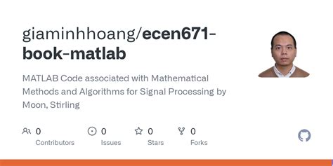 GitHub Giaminhhoang Ecen Book Matlab MATLAB Code Associated With Mathematical Methods And