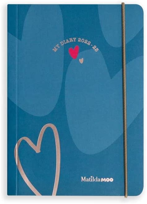 Matilda Moo 2022 2023 A6 Daily Mid Year Diary July To July Blue