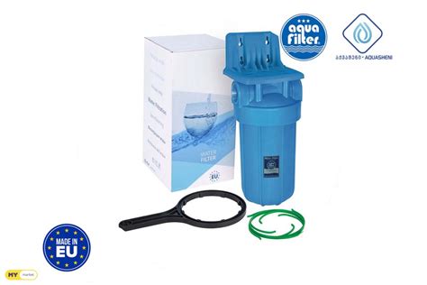 წყლის ფილტრი 10 ინჩიანი Big Blue ორნაწილიანი საკიდით ქანჩით მეორადი და ახალი ნივთების ყიდვა