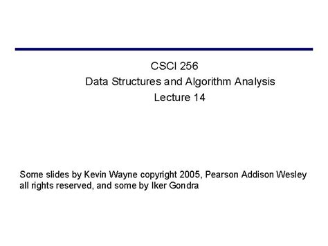 CSCI Data Structures And Algorithm Analysis Lecture