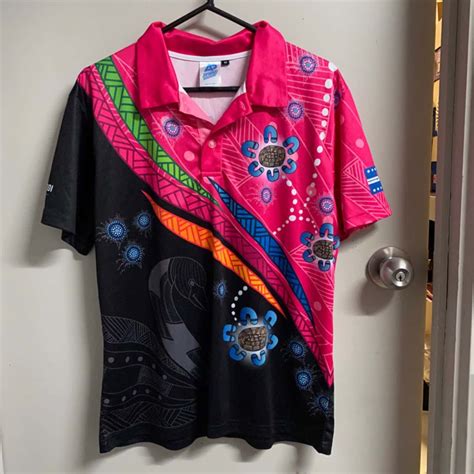 Womens Indigenous Polo Shirt Size Ms Used Good Salvos Stores