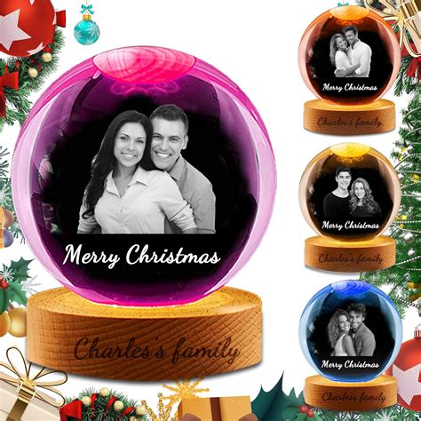 Personalized Snow Globe With Name Custom Light Up Snowman