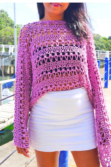 Ravelry Rosy Mesh Top Pattern By Jennyandteddy