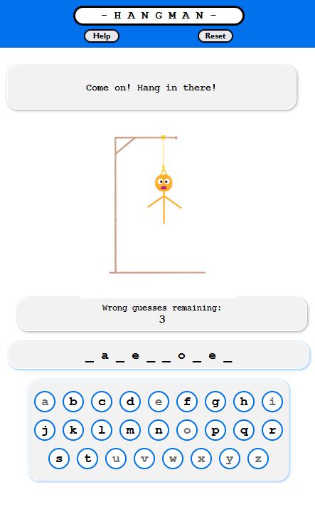 GitHub Robbinwilson React Js Hangman Game A Hangman Game Created Using React Js And CSS