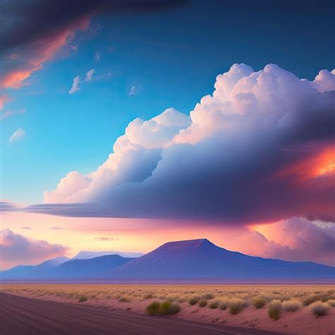 Premium Ai Image Cloudy Skies Background