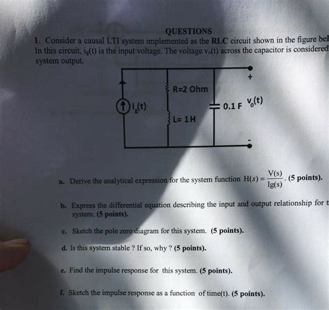 solved questions 1 consider a causal lti system implemented