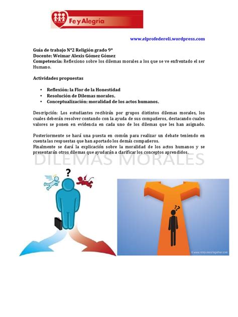 Dilemas Morales Pdf Moralidad