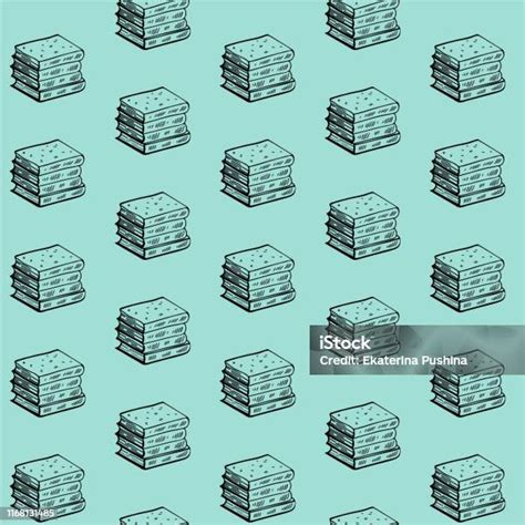 원활한 개요 책 템플릿 벡터 흑백 텍스처입니다 벡터 원활한 텍스처 책 낙서 손으로 그린 선을 그립니다 포장 섬유 웹 사이트 및 표면을 위한 디자인 개념에 대한 스톡 벡터