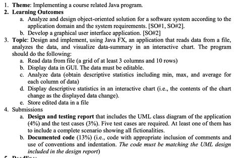 Solved Theme Implementing A Course Related Java Program Chegg Com