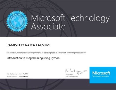 Rajya Lakshmi Ramisetty On Linkedin Microsoft Python