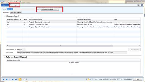 Form Best Practice AX