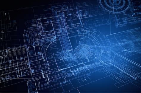 Premium Ai Image Abstract Architecture Design Blueprint Texture