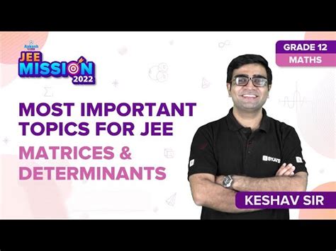 Determinants Of A Matrix Properties Of Determinants