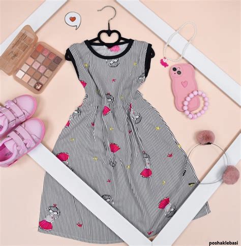 مدل پیراهن بچه گانه نخی