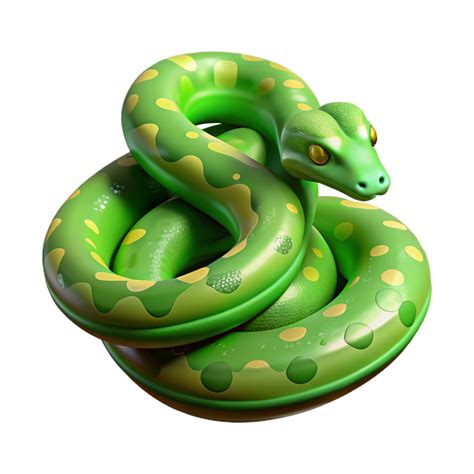 Dramatic Rustic A Slithering Green Tree Python Detailed 59927463 Png