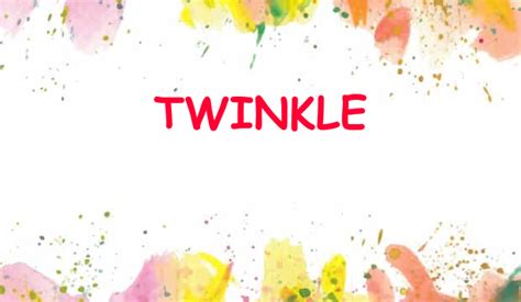 Twinkle Name Meaning