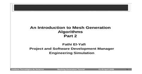 Download Pdf An Introduction To Mesh Generation Algorithms Part 2