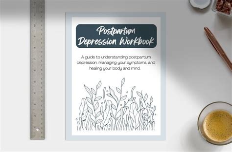 Postpartum Depression Workbook Postpartum Depression Journal For New