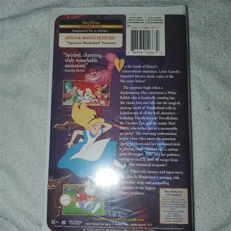 Alice In Wonderland Vhs 2000