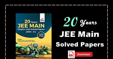 [pdf] disha 20 years jee main chapter wise solved papers 2002 21