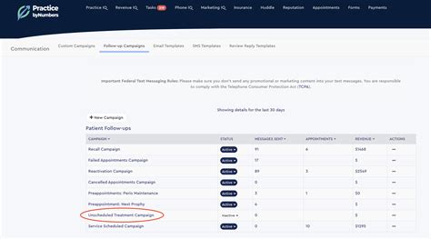 Create An Automatic Follow Up For Unscheduled Treatment