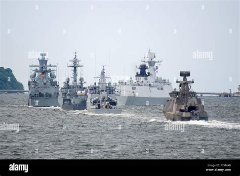German K130 Braunschweig Class Corvette F261 Magdeburg During Naval