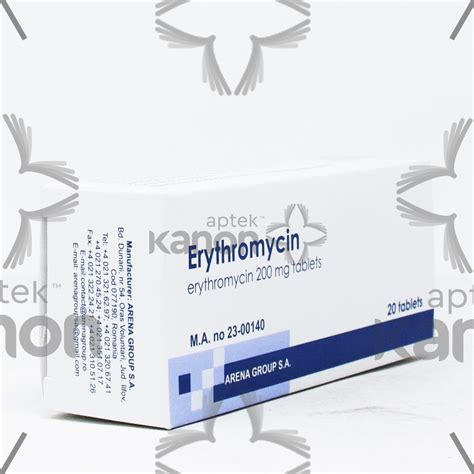 Eritromisin 200 Mq N20 Erythromycin Aptekonlineaz Onlayn Aptek