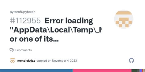 Error Loading AppData Local Temp MEI Torch Lib Cufft Dll Or One Of Its