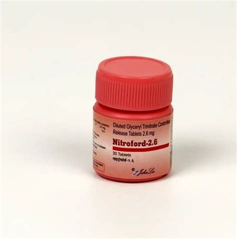 Glyceryl Trinitrate Tablet Dose Strength 2 6 Mg At ₹ 211 Bottle In Nagpur