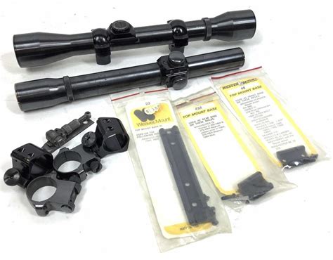 Lot Weaver Scopes Mounts And Scope Rings