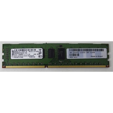 MemÓria P Servidor Ddr3 Smart 4gb Pc3l 12800r 11 11 B1 Escorrega O Preço