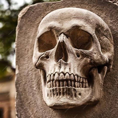 Close Up Of Natural Human Skull Structure Function And Fascinating Facts Premium Ai Generated