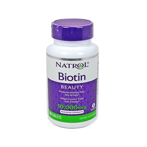 Natrol Biotin 10,000 mcg 100 tabs ⋆ Whey.az - Интернет магазин ...