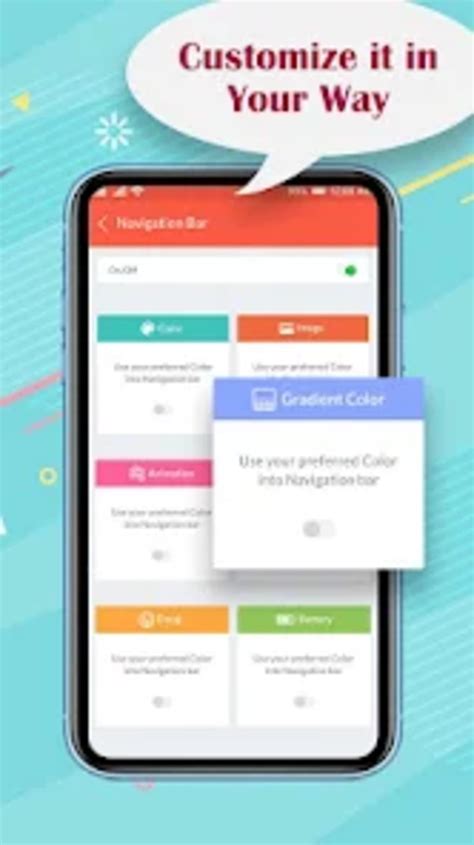 Colorful Custom Navigation Bar For Android Download