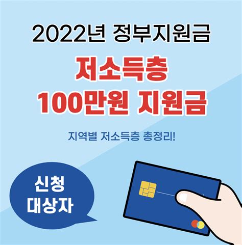2022 저소득층 긴급생활지원금 100만원 신청 방법 2022 저소득층 긴급생활지원금 100만원 신청 방법